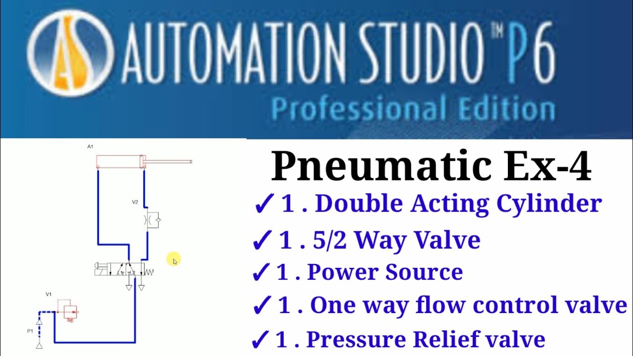 how to actuate double acting cylinder with the help of one way flow ...