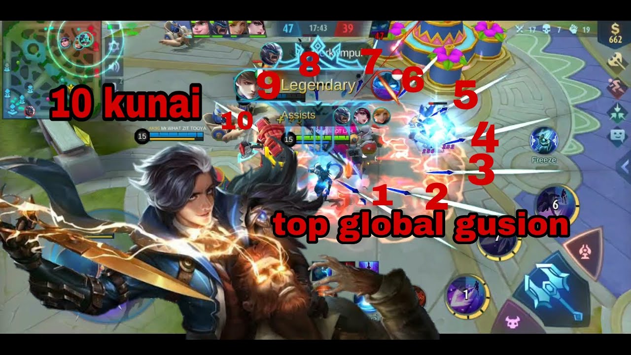 GUSION USE 10 DAGGER? [ GUSION TOP GLOBAL ] -MAYHEM MODE - YouTube