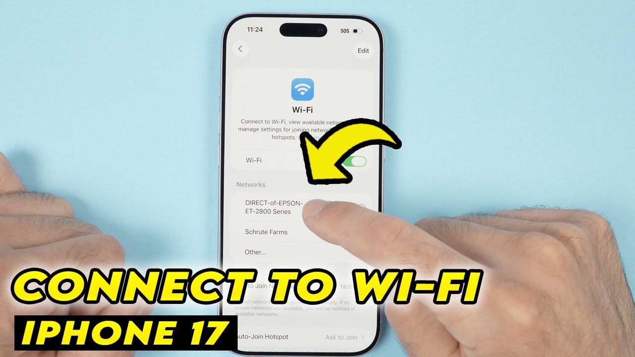 iPhone 17 : How to Connect to a Wi-Fi Network - YouTube