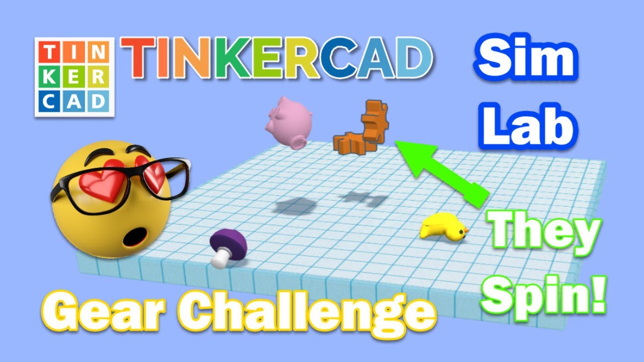 Tinkercad Sim Lab Gear Challenge Learn The New Connectors Stem Genius 🤯 Youtube