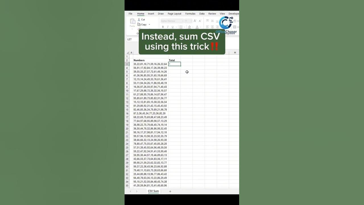 Msoffice Excel Excelhacks Exceltips Exceltutorial 200iq Officechaser Sumformula Youtube