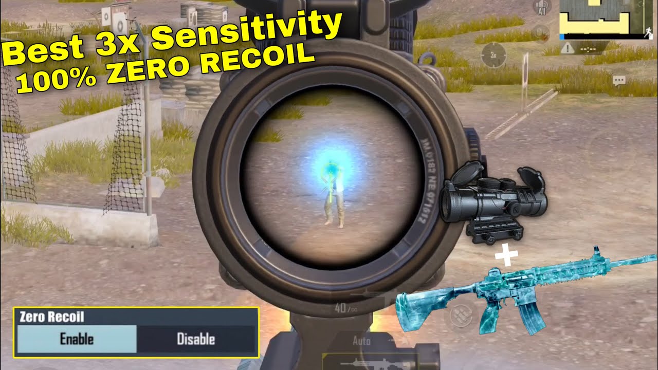 3x Scope Sensitivity Settings Pubg Mobile gyroscope 3x Zero Recoil ...