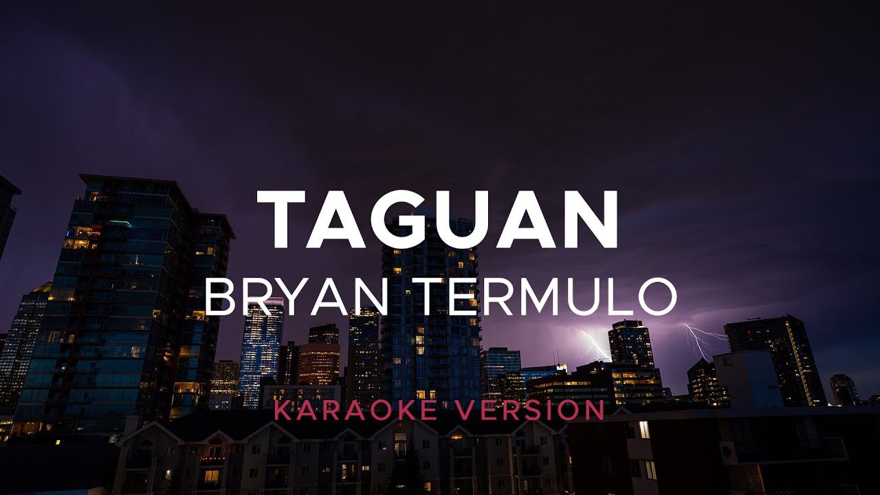 Bryan Termulo - Taguan (Karaoke Version) - YouTube