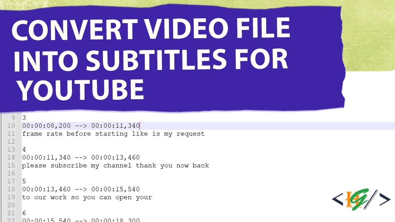 How to Easily Convert Your Video into Subtitles for YouTube | Caption - YouTube
