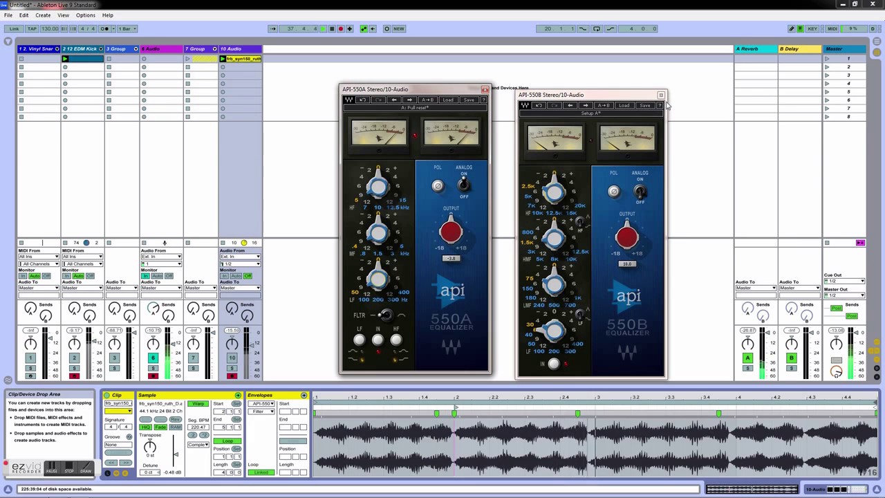 Waves API 550 EQ FirstLook Tutorial - YouTube
