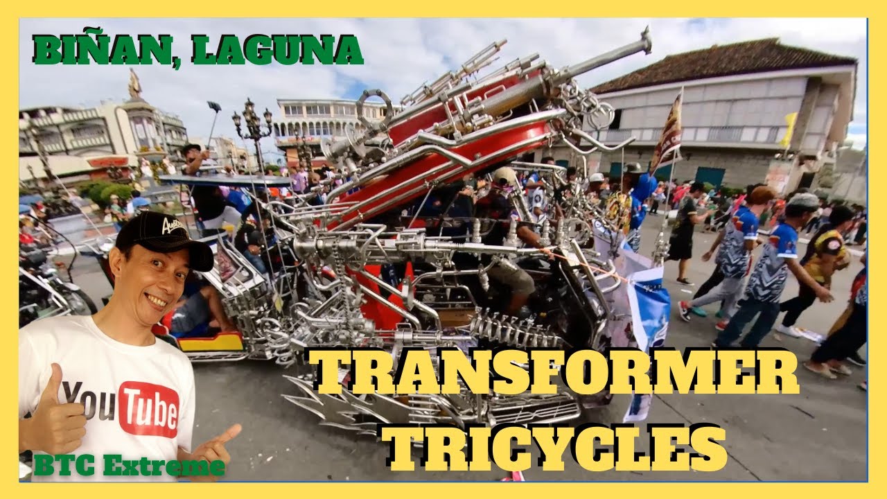 Amazing Transformer Tricycles of Binan | Araw ng Biñan 2023 Day 1 - YouTube