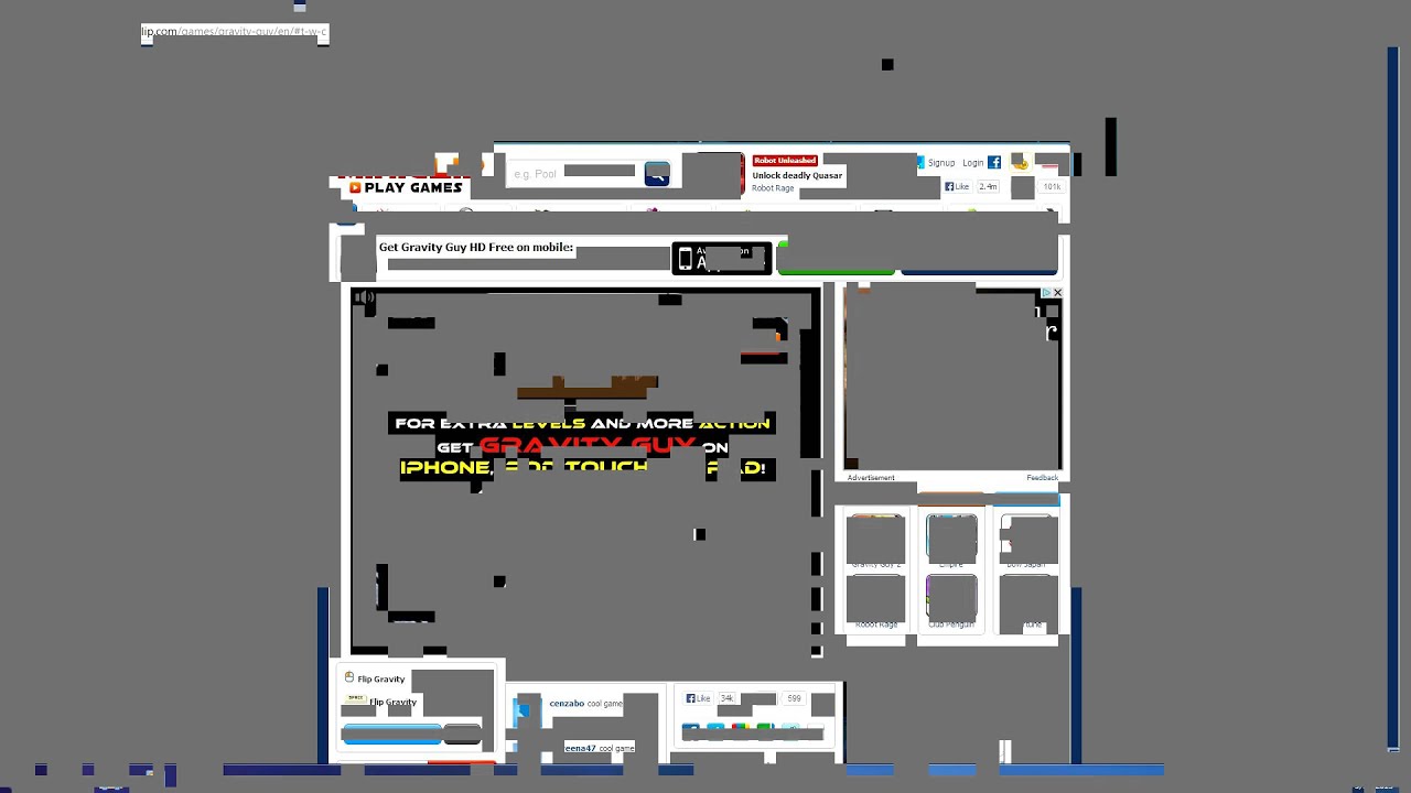 Gravity guy from miniclip - YouTube