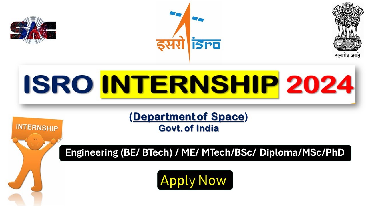 ISRO Internship | Notification Out | Freshers | 2024 #internship - YouTube