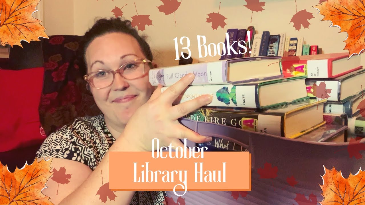 October Library Book Haul! #booktube #libraryhaul - YouTube