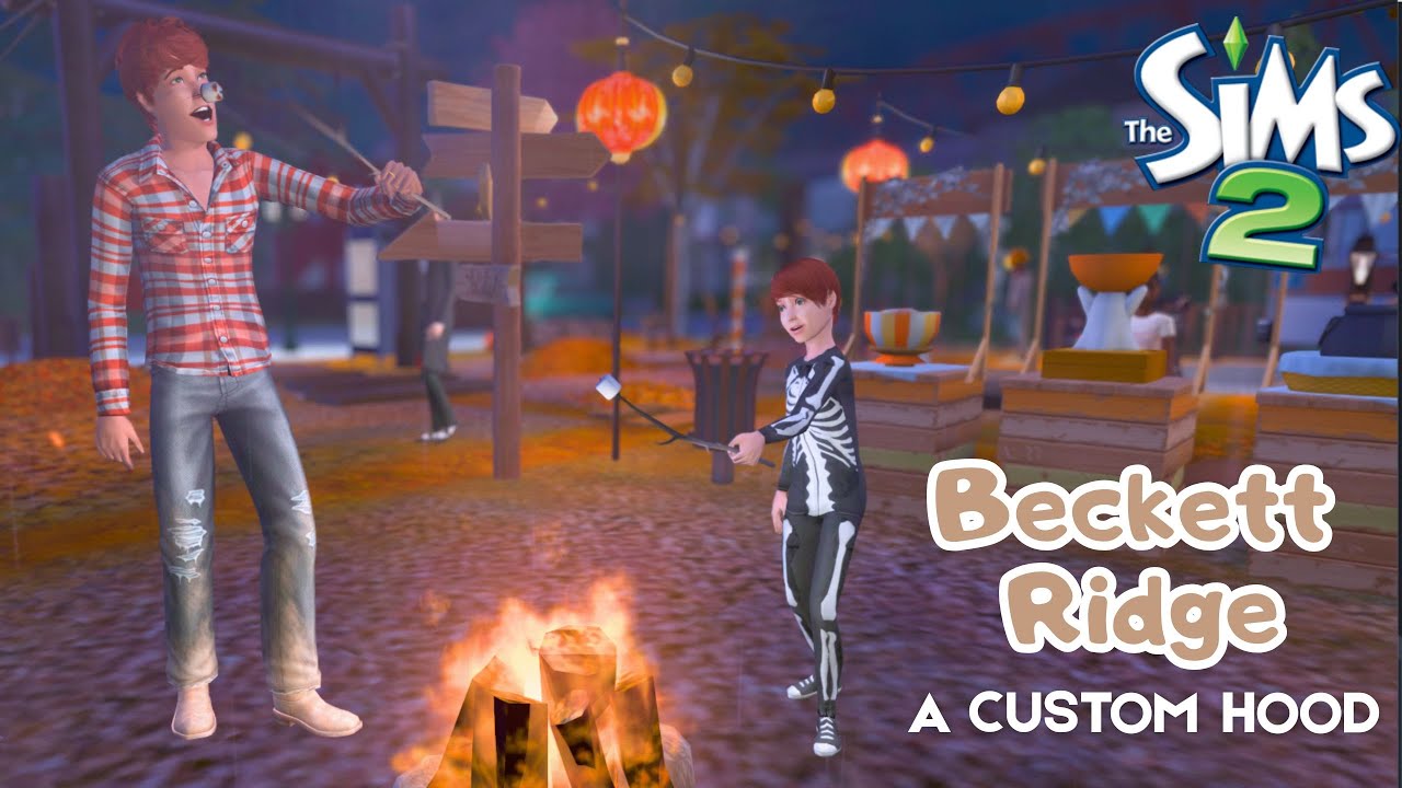 🌾 🍂 Fall Fun on the Farm - Sims 2 Custom Hood - Beckett Ridge - YouTube