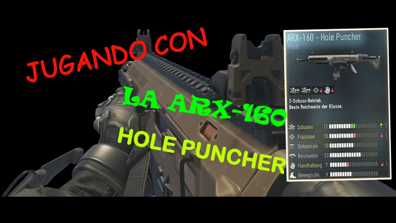 Call of Duty Advanced Warfare jugando con la arx-160 hole puncher - YouTube