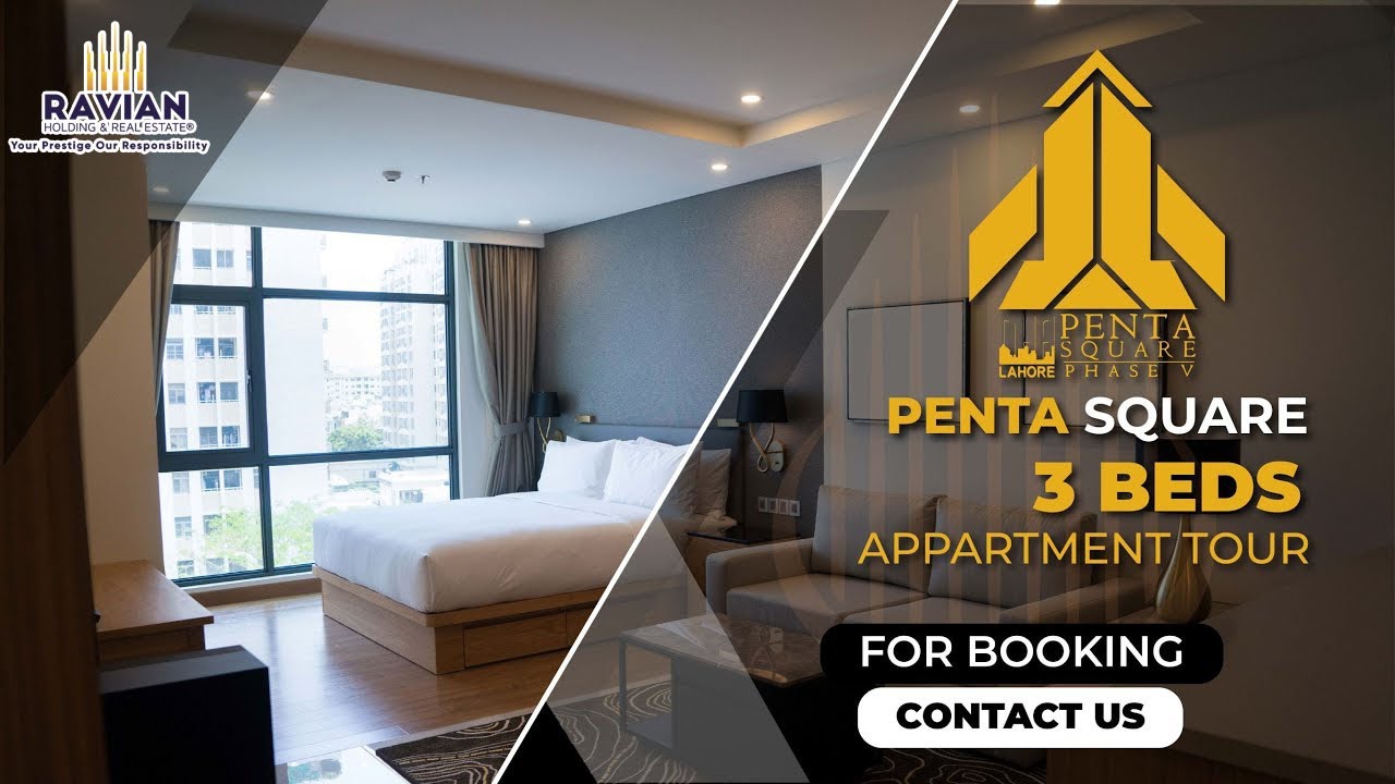 3 BEDS Apartment Tour in Penta Square Mall | APPARTMENTS IN DHA | APPARTMENTS IN LAHORE - YouTube