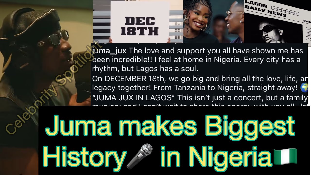 LOVE AWAY FROM HOME!JUMA JUX IS MAKING THE BIGGEST HISTORY IN NIGERIA ...