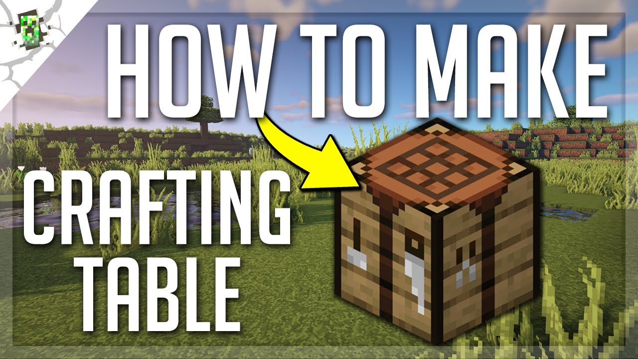 Minecraft Basics : How To Make/Build A Crafting Table In Minecraft ...