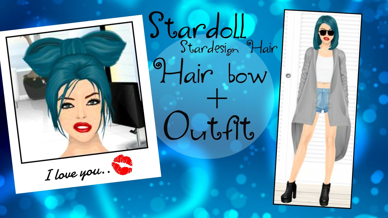 Stardoll StarDesign Hair - Hair Bow + Outfit - YouTube