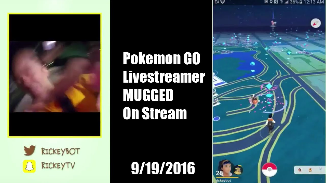 Pokemon GO Streamer Mugged Live On Stream - YouTube