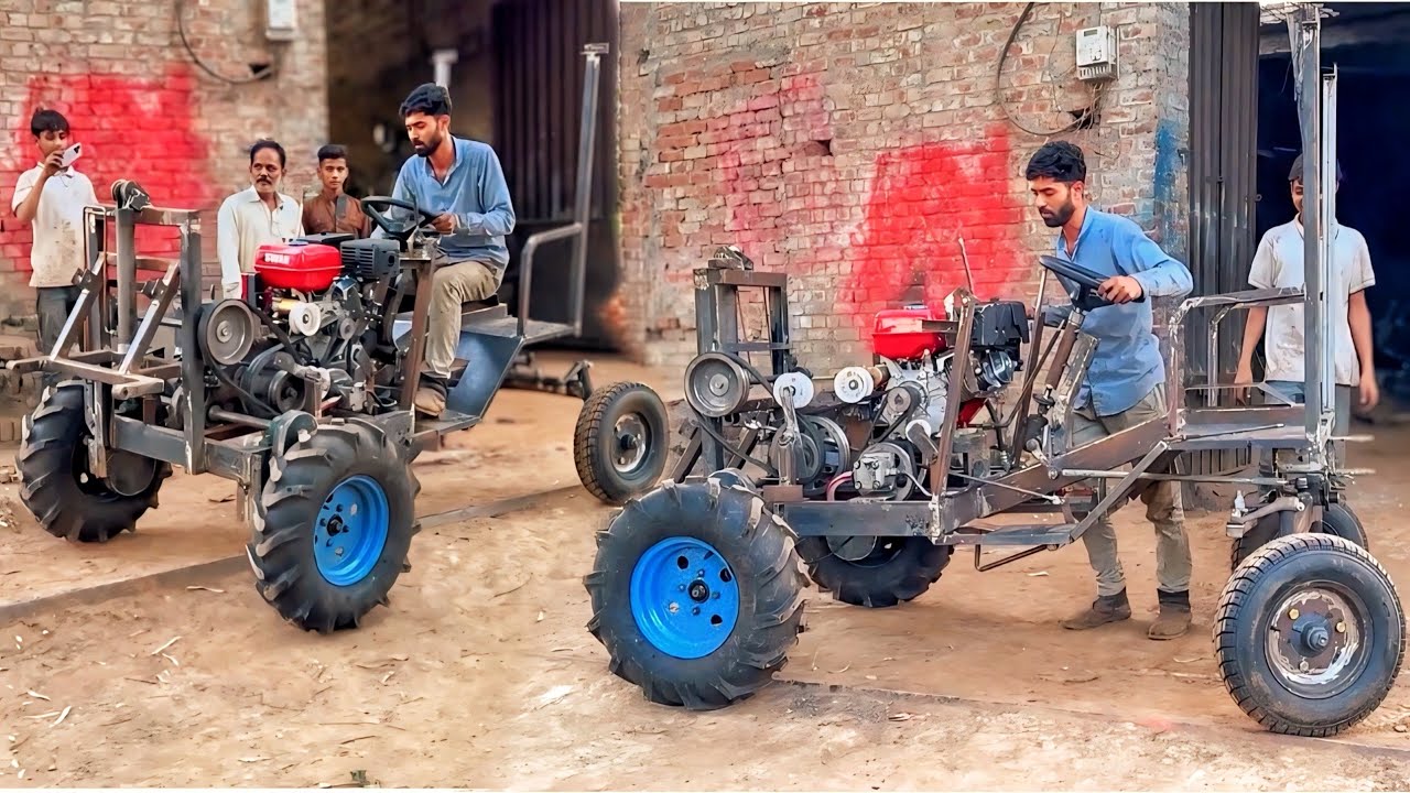 Totally Handmade Manufacturing Process Of MINI TRACTOR 🚜 in Local ...
