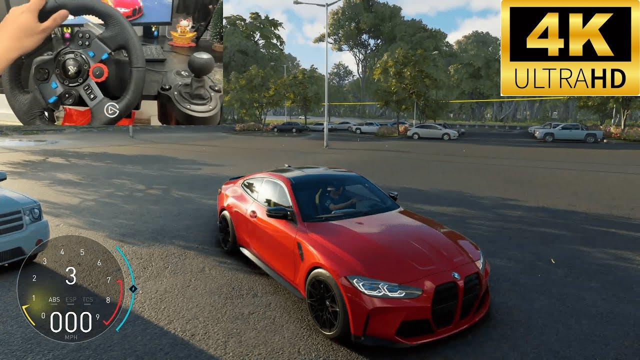 (4K) BMW M4 2023 Competition | The crew motorfest gameplay | logitech ...