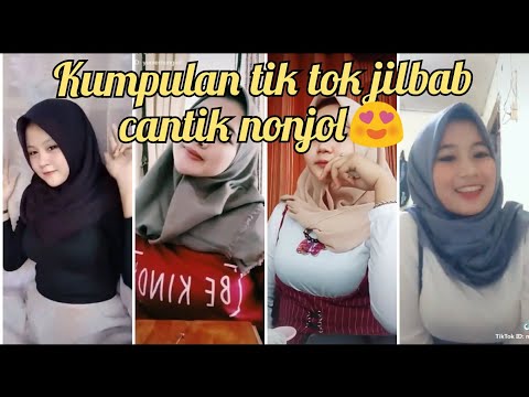 kumpulan-tik tok jilbab cantik nonjol😍