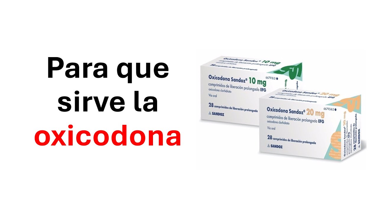 Oxicodona para que sirve - YouTube
