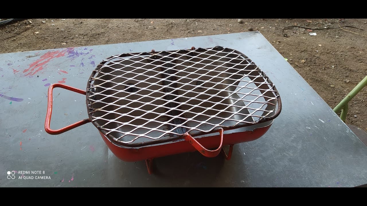 COMO HACER UN ASADOR PORTABLE - YouTube