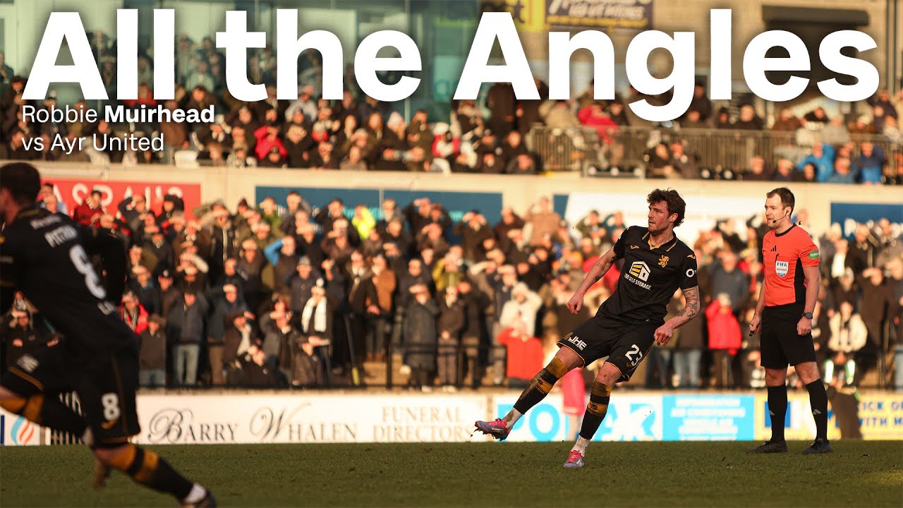 ALL THE ANGLES | Robbie Muirhead's DRAMATIC late free kick winner! 💥 ...