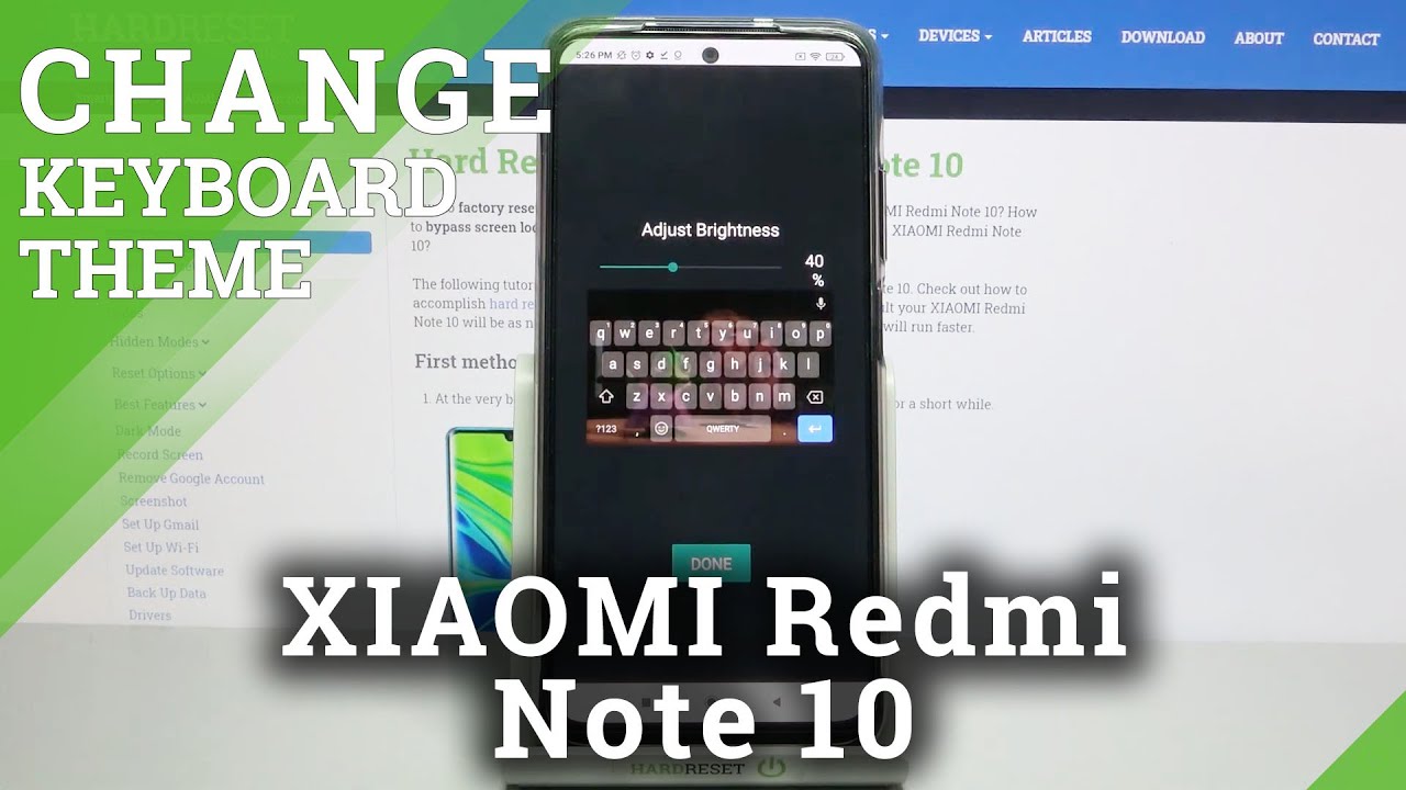 How to Set Custom Keyboard Theme on XIAOMI Redmi Note 10 – Customize ...