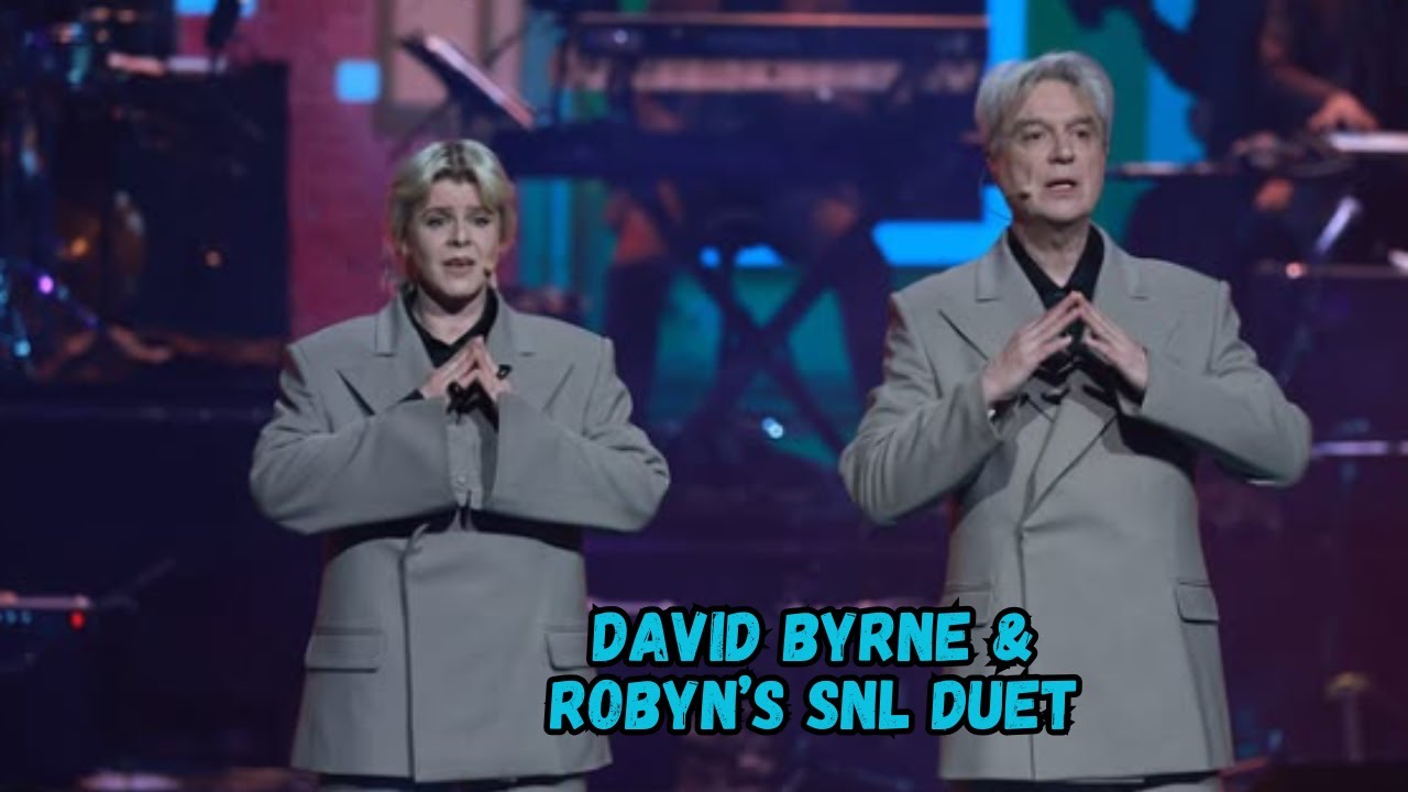 David Byrne and Robyn Perform Surprise Duet at SNL 50th Anniversary ...