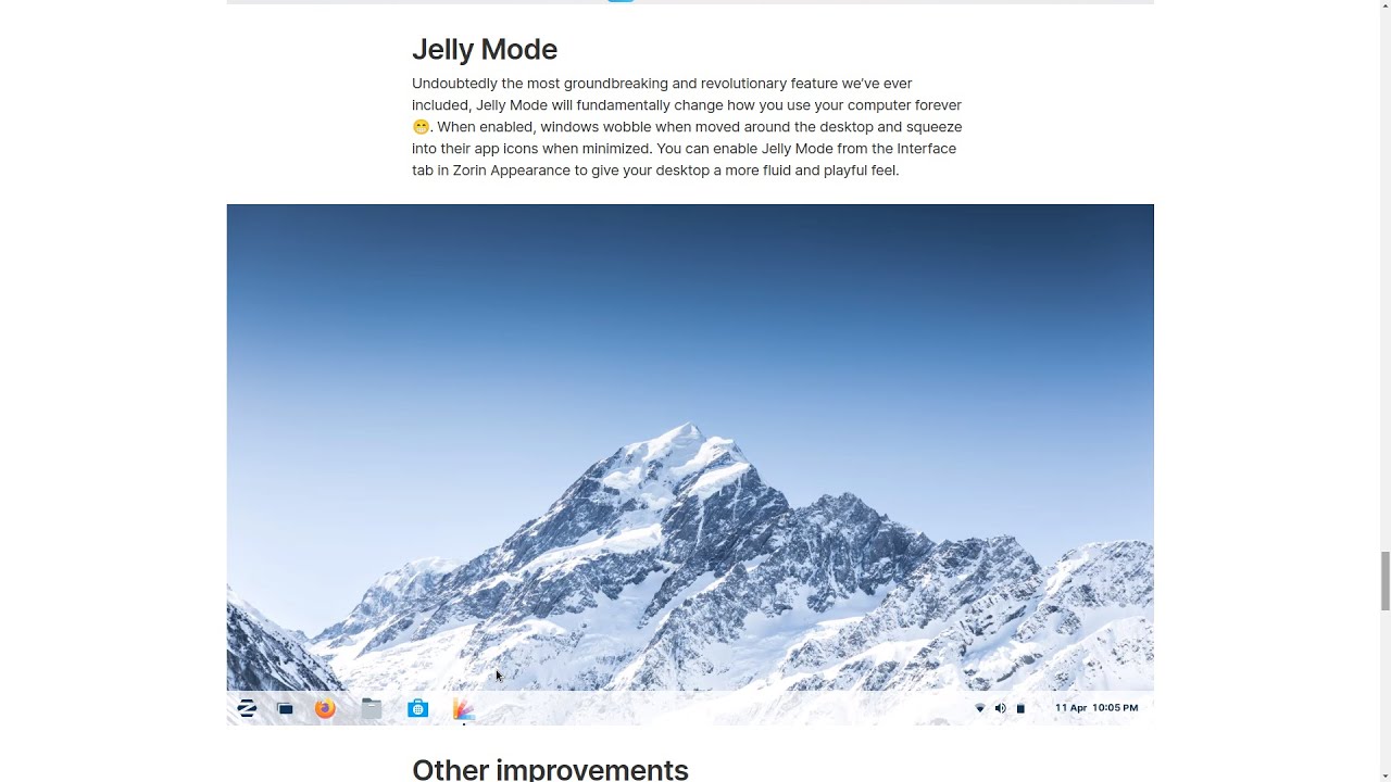 Zorin OS Jelly Mode Good Morning Linux - YouTube