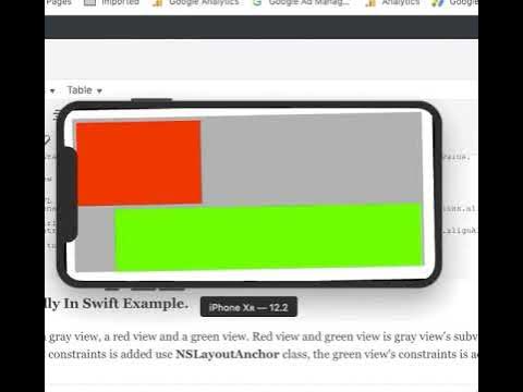 add swift constraints programmatically example - YouTube