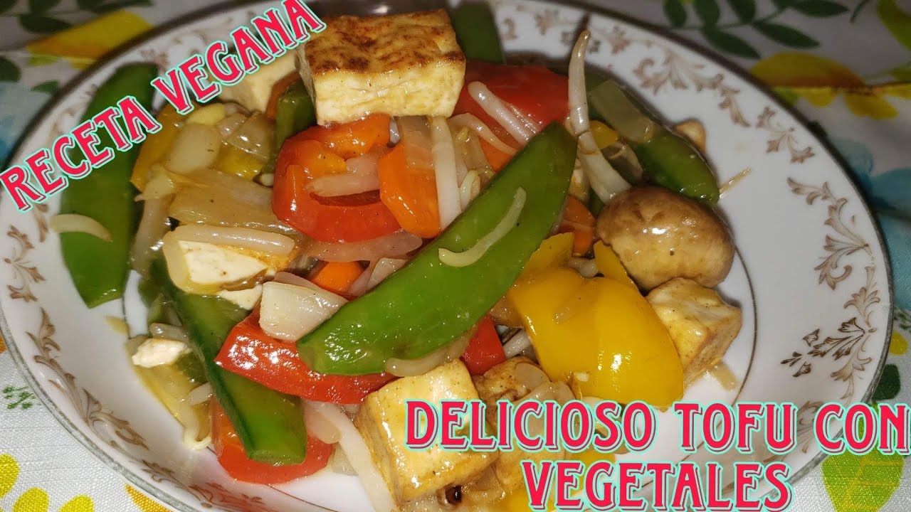 🔴 #Tofu con Verduras y Salsa Soja #veganrecipes - YouTube