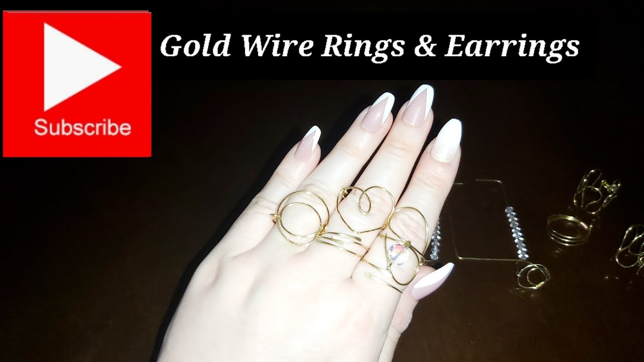 Handmade Gold Wire Jewelry Beautiful Pieces @rosemarievjewels888 #rings ...
