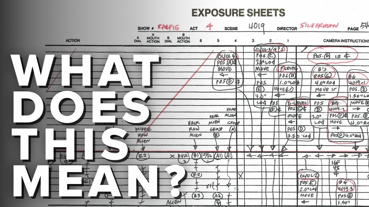 How To Use An X-Sheet | Animation Tutorial - YouTube