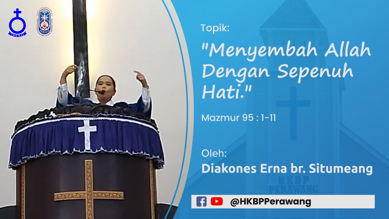 MENYEMBAH ALLAH DENGAN SEPENUH HATI | Diakones Erna br. Situmeang - YouTube