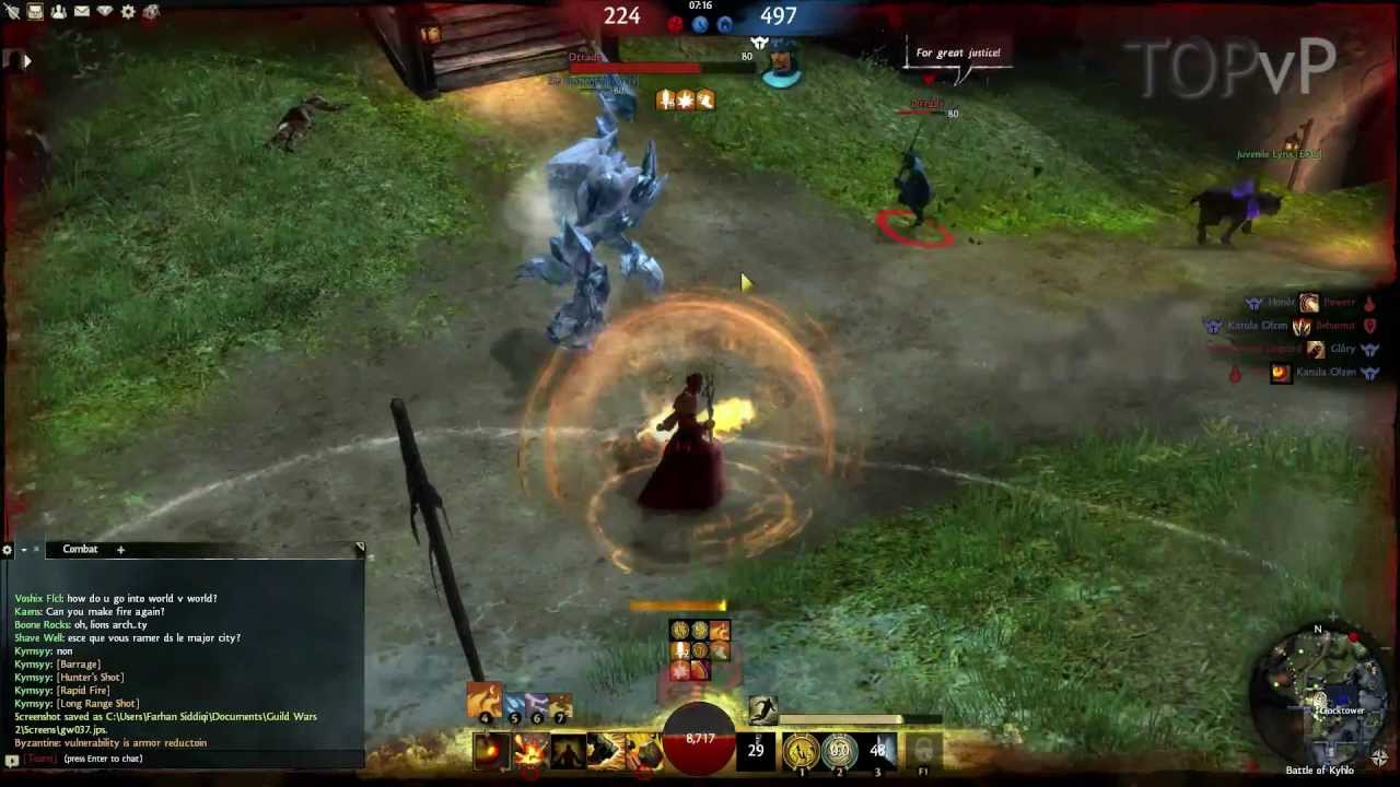 Guild Wars 2 - Elementalist sPvP Staff build with commentary - YouTube