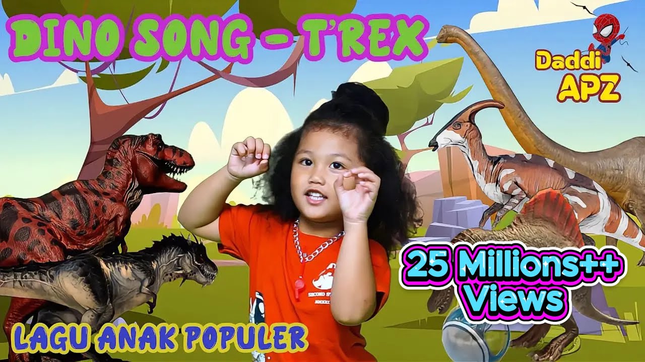 Dinosaur Song | T' Rex Badannya Besar Tangan Kecil | Lagu Anak ...