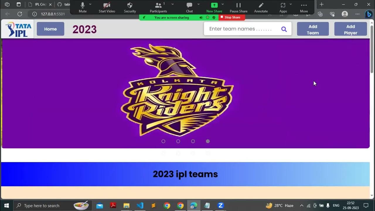 IPL-project using html, css, javascript - YouTube