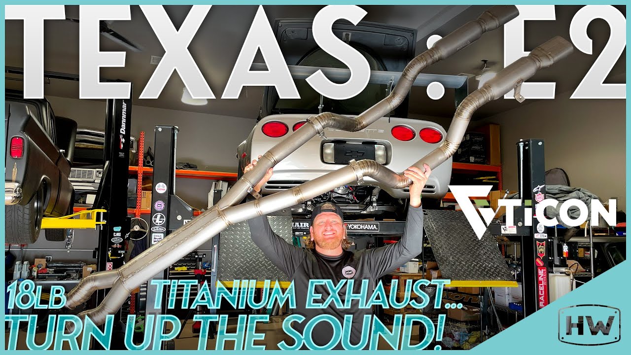 Texas e2 - Titanium exhaust w/ oval x-pipe for Keister's c5 track ...