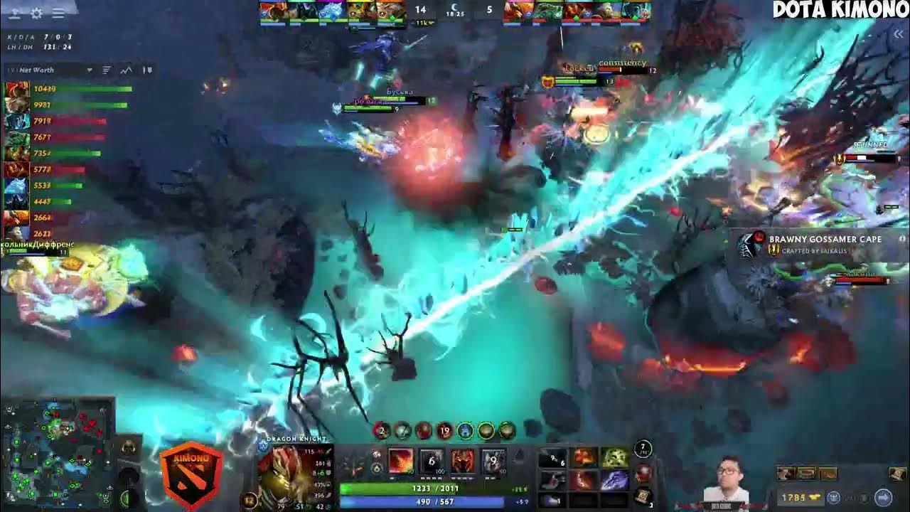 New Patch 7.38 - Malr1ne Dragon Knight Midlaner - Dota 2 (Full Gameplay with no commentary) # ...