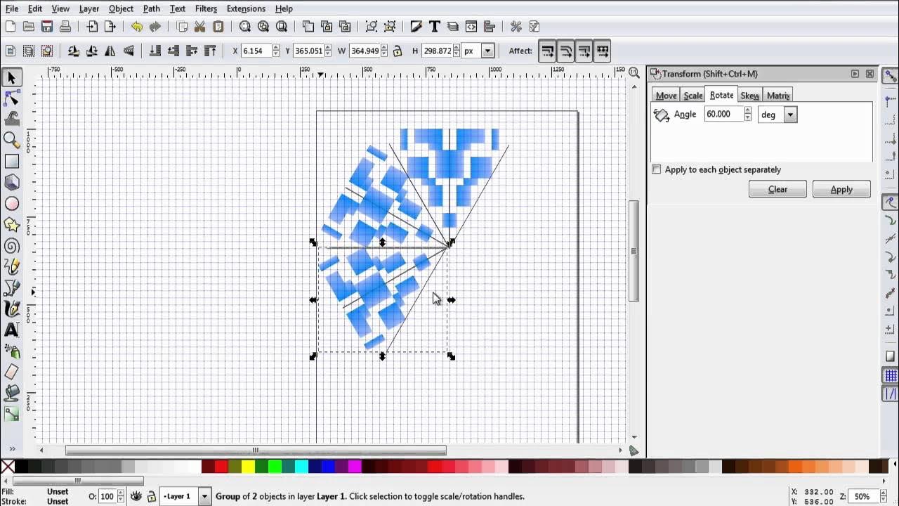 Snowflake in Inkscape - YouTube