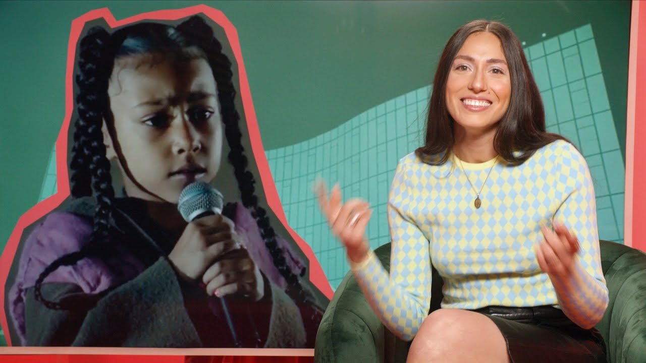 North West raps at Kanye's show - YouTube