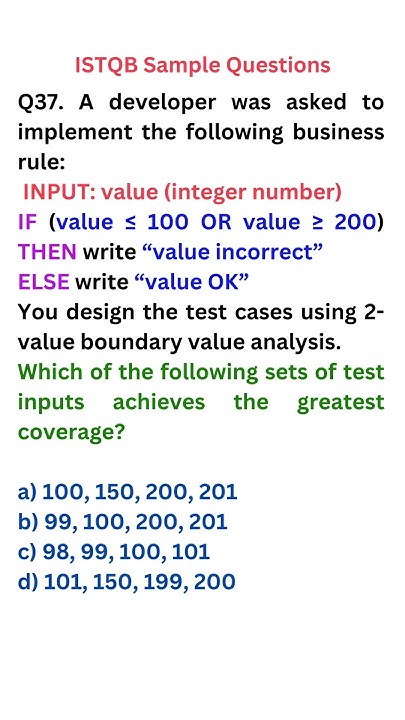 ISTQB Sample Questions || Q37 || Automation Testing || Selenium Java ...