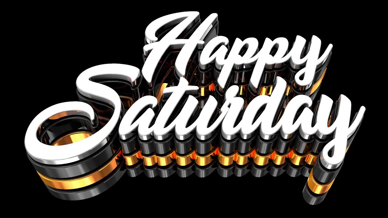 HAPPY SATURDAY V2 FLYER 3D TEXT TEMPLATE - CINEMA 4D 3D TEXT - Texto 3D ...