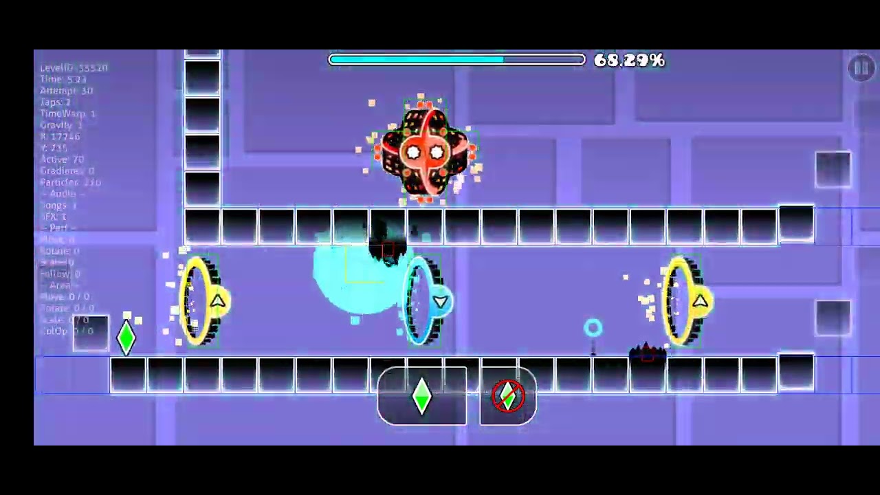 I finally beat my first demon difficulty lvl in geometry dash. - YouTube