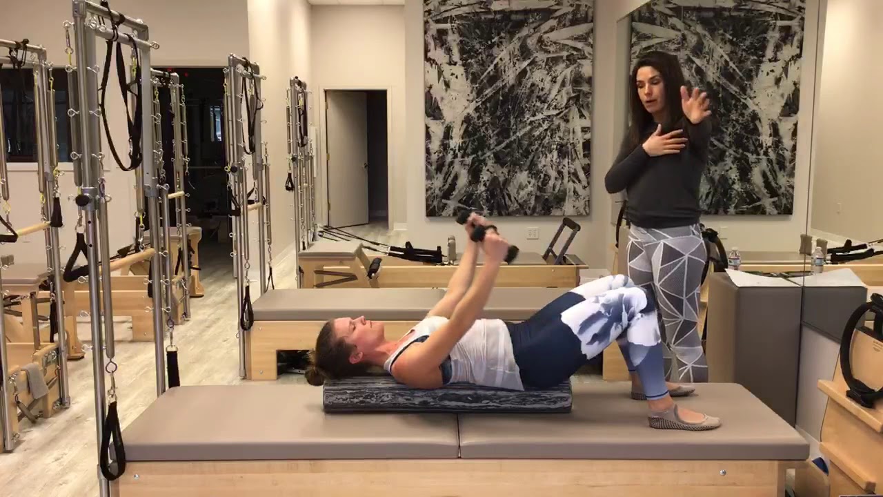 JPilates Intermediate Mat Class with props foam roller, small hand ...