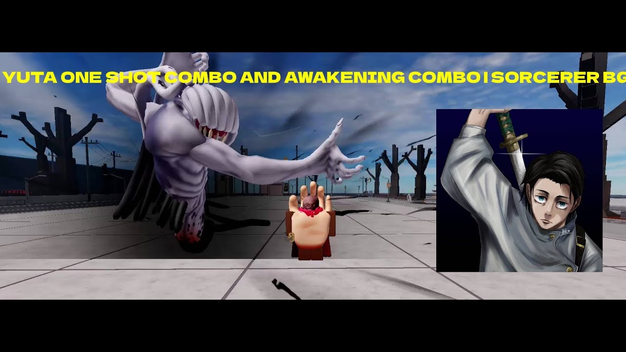 Yuta ONE Shot Combos | Sorcerer Battlegrounds Roblox - YouTube