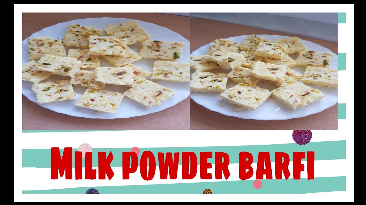 How to make milk powder barfi at home in simple and easy way.. - YouTube