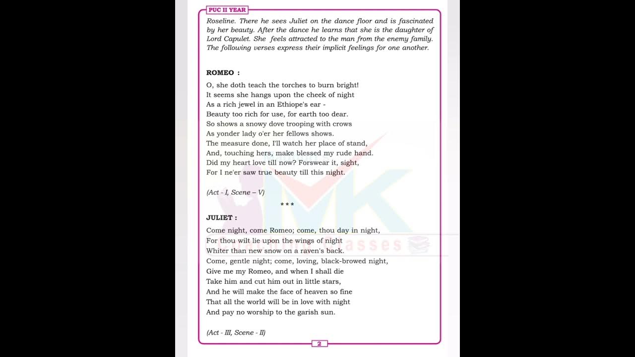 2nd PU_English_Romeo and Juliet -Poem Reading and QAs - YouTube