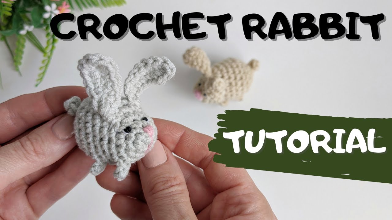How to crochet a mini amigurumi rabbit - YouTube