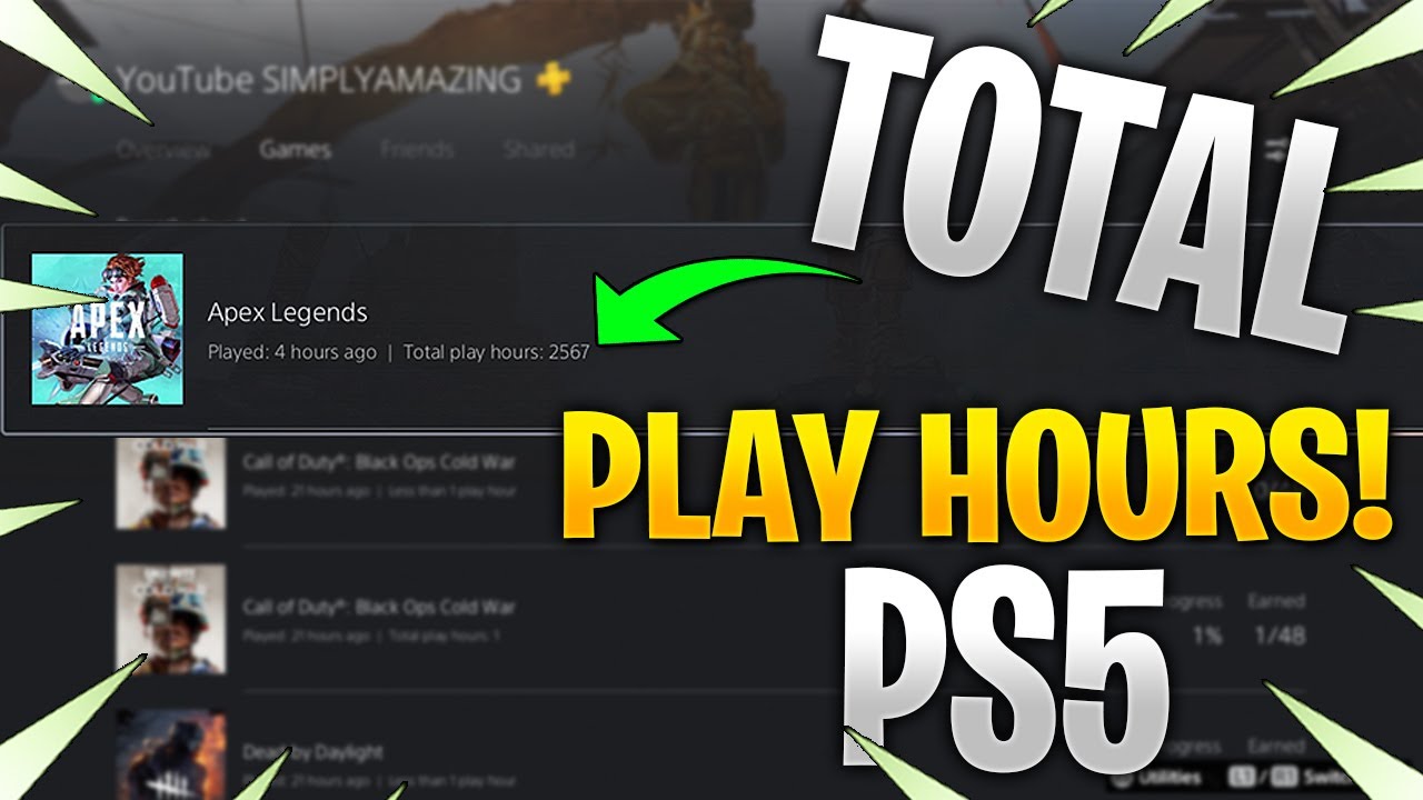 How To Check Total Hours Played On PS5 YouTube